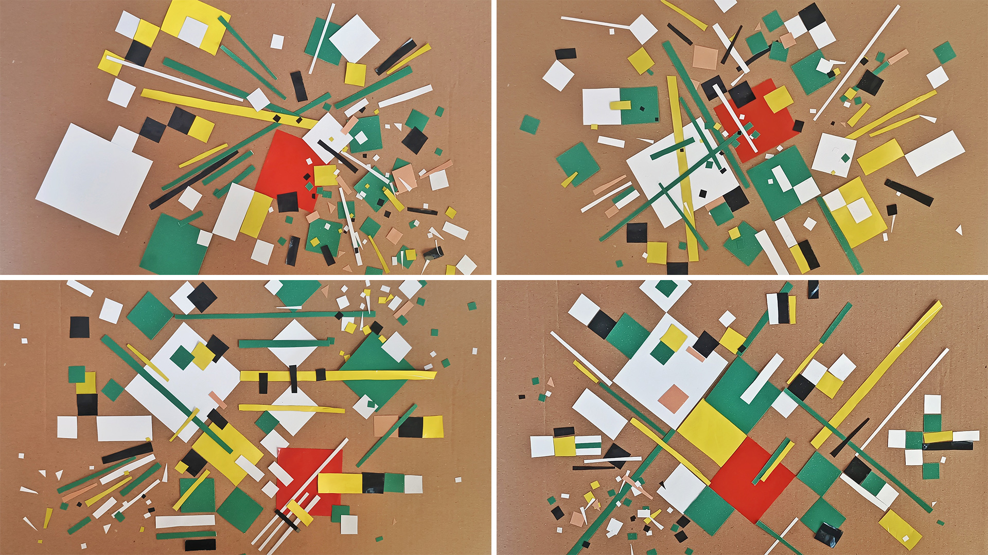 Cuadrados y líneas sobre el plano – Visual 213